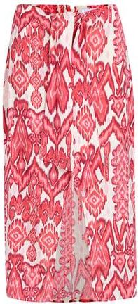 Vila Jupe midi imprim&eacute;e Eva asym&eacute;trique