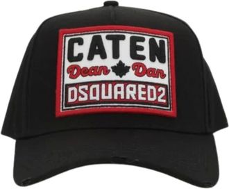 Dsquared2 Homme, Accessoires, Noir, Taille: ONE Size Casquette de baseball &agrave; patch