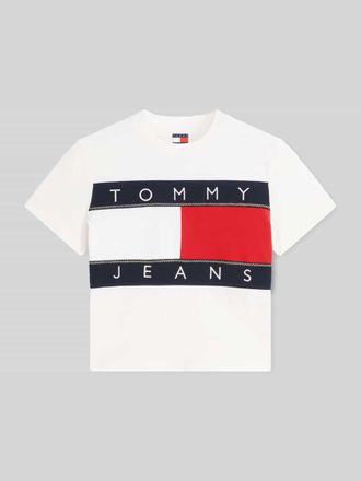 Tommy Jeans Regular Fit T-Shirt aus reiner Baumwolle mit Logo-Print