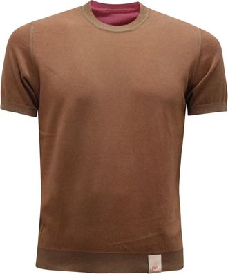Bob Homme, Tops, Brun, Taille: S Maglia Eddy Reversible Knit