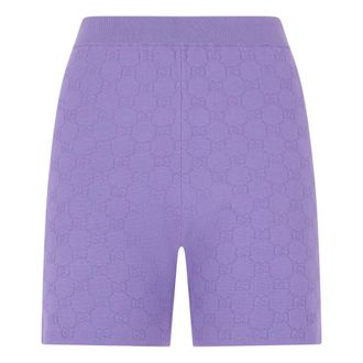 Gucci Viskose Shorts - - Shorts - Damen - Lila - S