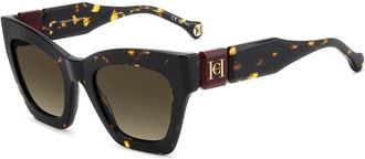 Carolina Herrera Femme, Accessoires, Brun, Taille: 52 MM Cat Eye Lunettes de soleil