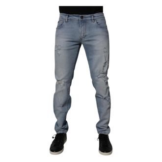 Dolce & Gabbana Tattered Skinny Denim Jeans - - Jeans - Herren - Blau - L