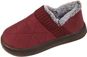 Generico Chaussures DHiver Imperm&eacute;ables Anti-Vent Pour Femme, Bottes Chaudes Noires Pour Femme, Bottes En Fourrure, Chaussures &Agrave; Lacets De Marche, Chaussures D