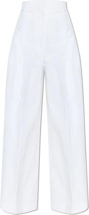 Jacquemus Femme, Pantalons, Blanc, Taille: 36 FR Pantalon large