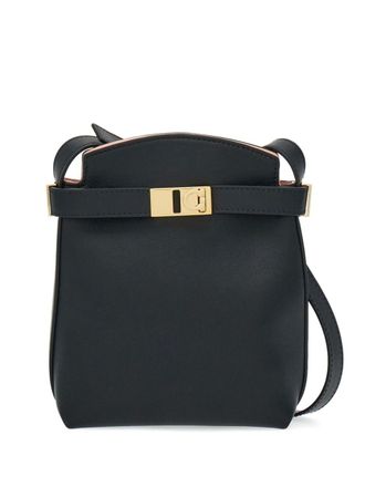 Ferragamo &eacute;tui pour smartphone Hug &agrave; plaque Gancini - Noir