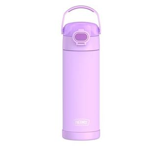 Thermos kids FUNTAINER WATER BOTTLE 0,47l, neon lila, Thermoflasche Kinder aus Edelstahl, 12 h kalt, sp&uuml;lmaschinenfest, dicht ohne Kohlens&auml;ure, Trinkflasche f