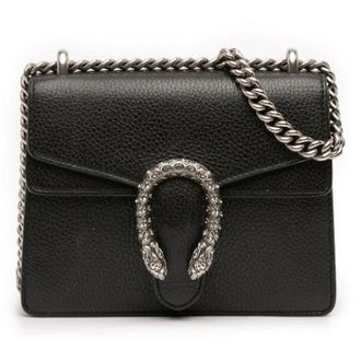 Gucci Sac bandouli&egrave;re en cuir Pre-owned - Femme - Pre-owned - Noir - Taille: ONE Size