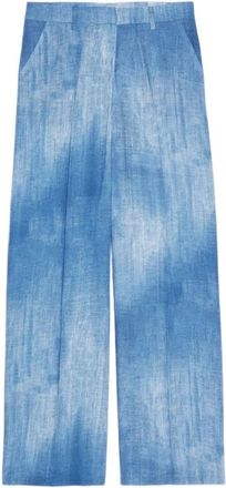 Ermanno Scervino Femme, Pantalons, Bleu, Taille: 34 FR Wide Pantalons