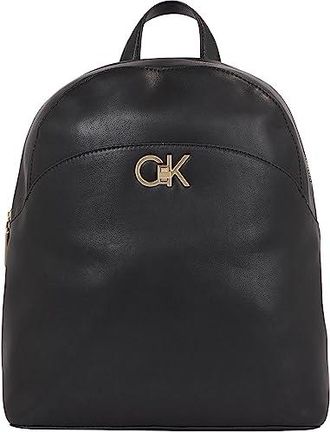Calvin Klein Femme Sac à Dos Re-Lock Backpack Petit, Noir (Ck Black), Taille Unique