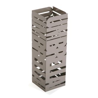 VERSA Ingolstadt Schirmst&auml;nder f&uuml;r Eingang, Raum oder Halle, moderner Schirmhalter, Ma&szlig;nahmen (H x L x B) 49 x 15,5 x 15,5 cm, Metall, Farbe: Grau