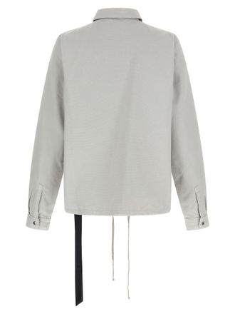 Rick Owens Mens Beige Cotton Shell Jacket Clothing