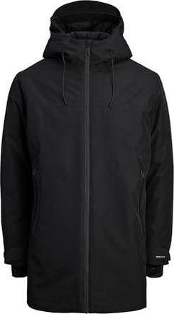 Jack & Jones Jcofusion Technical Parka Sn, Noir, M Hommes