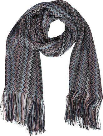 Missoni Femme, Accessoires, Multicolore, Taille: ONE Size &Eacute;charpe &agrave; motif zigzag et franges