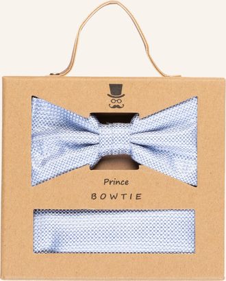 Prince Bowtie Prince Bowtie Set: Fliege Und Einstecktuch blau