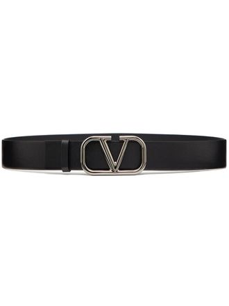 Valentino Garavani ceinture à détail VLogo 40 mm - Noir