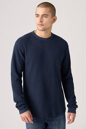 Levi's T Shirt Manche Longue Thermique Relaxed - Homme - Bleu / Navy Blazer Garment Dye A Navy Blazer - XL