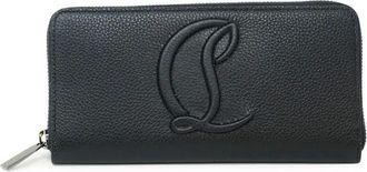 Christian Louboutin Portemonnaie - Black Calf By My Side Long Wallet - Gr. unisize - in Schwarz - für Damen