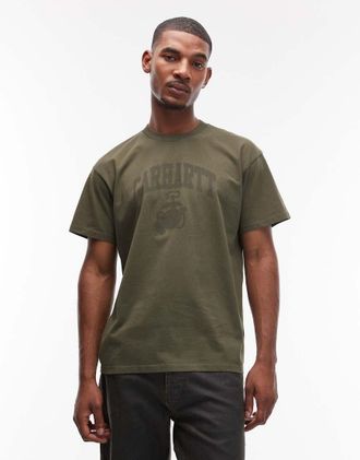 Carhartt Work in Progress Pond Corps - T-shirt - Vert d&eacute;lav&eacute;
