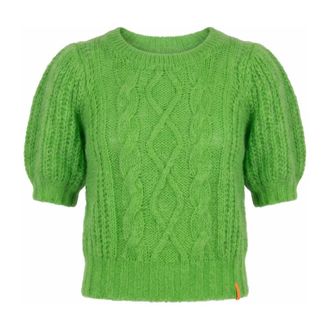 Lind Tulipan Sweater - - Knitwear - Damen - Gr&uuml;n - S/M
