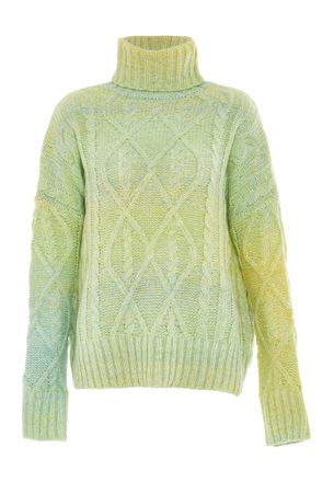 Mymo Rollkragenpullover Damen LIMETTE MINZE