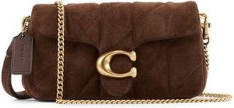 Coach Sac bandouli&egrave;re Tabby Chain 19 en cuir daim