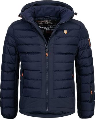 Geographical Norway Aurelien Men - Winterjacke Herren Warme Steppung Mann Herbst Winter - Warme Manteljacke leicht Kapuze - Daunenjacke Windstopper Langarm Polsterung - M
