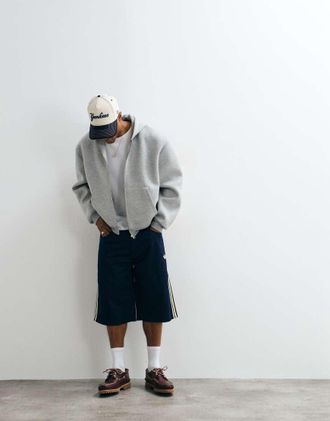adidas Originals Firebird Jorts in Dunkelblau-Marineblau