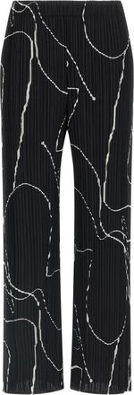 Issey Miyake Femme, Pantalons, Noir, Taille: 44 FR Pantalons