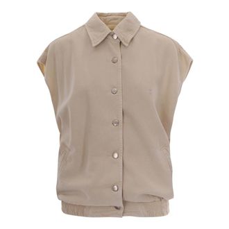 Icon Denim Los Angeles Weste - - Jackets - Damen - Braun - S