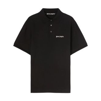Palm Angels Polohemd aus Baumwolle mit Logo-Stickerei - - Tops - Herren - Schwarzk - XL