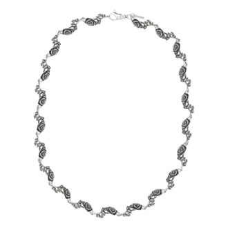 Emanuele Bicocchi Femme, Accessoires, Gris, Taille: ONE Size Collier en Argent Sterling avec Roses Multiples