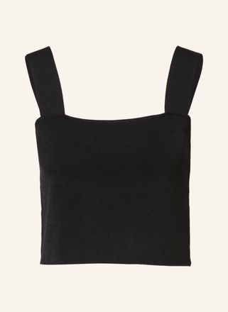 Maje Cropped-Top Maclyna schwarz