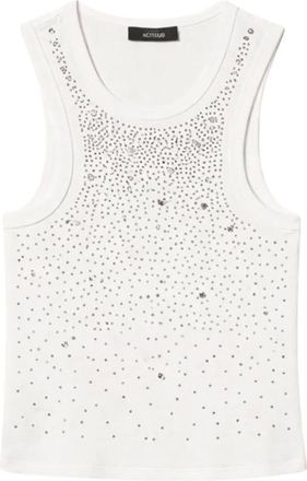 Twinset Femme, Tops, Blanc, Taille: 36 FR Hauts sans manches