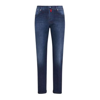 Kiton Blaue Slim-Fit Jeans aus Baumwolle - - Jeans - Herren - Blau - W34