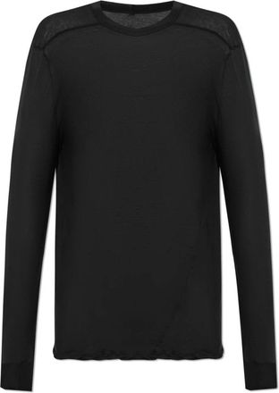 Rick Owens Homme, Tops, Noir, Taille: XL Level Long Sleeve T-Shirt