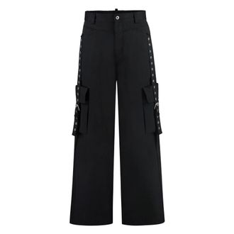 Off-white Pantalon Cargo &agrave; Boucles - Homme - Pantalons - Noir - Taille: S