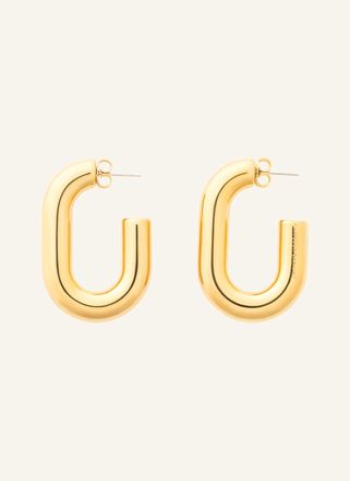 Vanessa Baroni Vanessa Baroni Creolen New Oval Earring Gold By Glambou gold