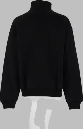 Jacquemus Zip Turtleneck Sweatshirt - Black