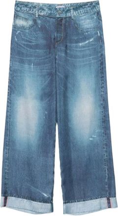 Liu Jo Femme, Jeans, Bleu, Taille: W26 Pantalon &agrave; imprim&eacute; num&eacute;rique