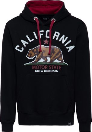 King Kerosin Herren Hoodie &middot; Kapuzenpullover &middot; Kapuzensweater &middot; Langarm &middot; Sweatshirt &middot; Classic &middot; Print &middot; Artwork &middot; Vintage &middot; Retro &middot; 50s &middot; Rockabilly &middot; California 