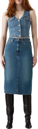 Levi's Hr Back Slit Skirt Review Time