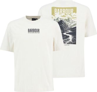 Barbour Softes T-Shirt mit Front- und Back-Print in