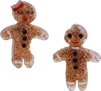 Betsey Johnson Nieten/Pfosten braun, keine Gr&ouml;&szlig;e