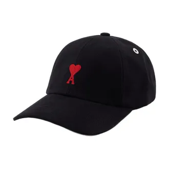 Ami Unisex Bfucp006.aw0041-001 Cotton Baseball Cap Black
