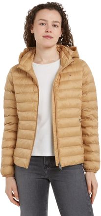 Tommy Hilfiger Damen Jacke Padded Global Stripe Jacket Übergangsjacke, Grün (Classic Khaki), S