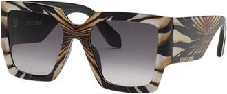Roberto Cavalli Femme, Accessoires, Multicolore, Taille: ONE Size Ray of Gold Lunettes de soleil