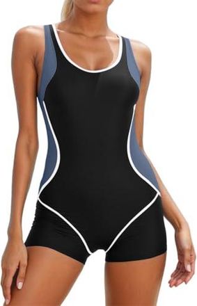 Generic Maillot De Bain Femme 1 Piece Maillot De Bain Femme Costume Respirant S&eacute;chage Rapide Design &Eacute;pur&eacute; Tendance - Une Pi&egrave;ce Fine avec Jeu De Couleurs Moder