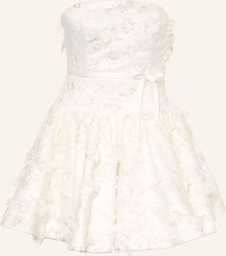 Maje Cocktailkleid Mit Schmuckperlen weiss