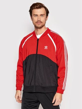 adidas Sweatshirt Sst Blocked HC2076 Rot Regular Fit